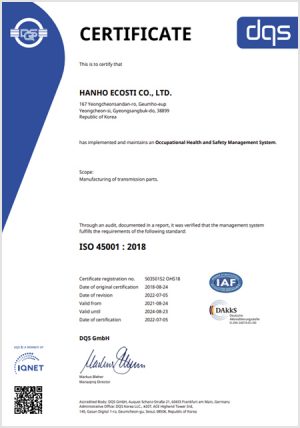 Policy of Environmental Quality / Certification – HANHO ECOSTI